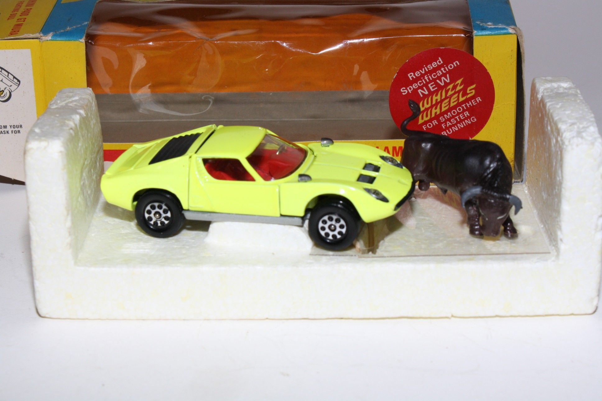 Corgi 342 Lamborghini P400 GT Miura Fighting Bull, Excellent in ...