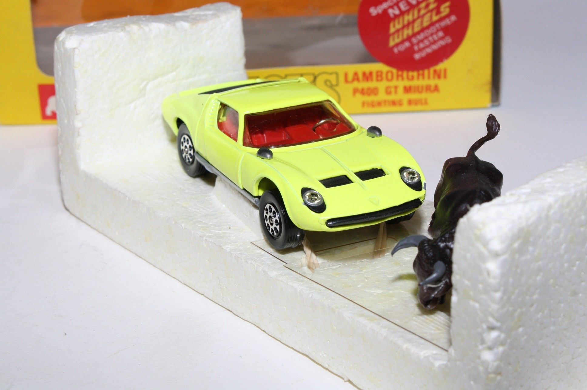 Corgi 342 Lamborghini P400 GT Miura Fighting Bull, Excellent in ...