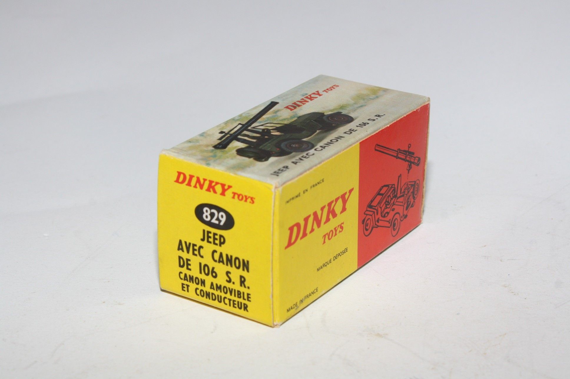 French Dinky Jeep Avec Canon De 106 S.R., Mint in VNM Original Box | DB ...