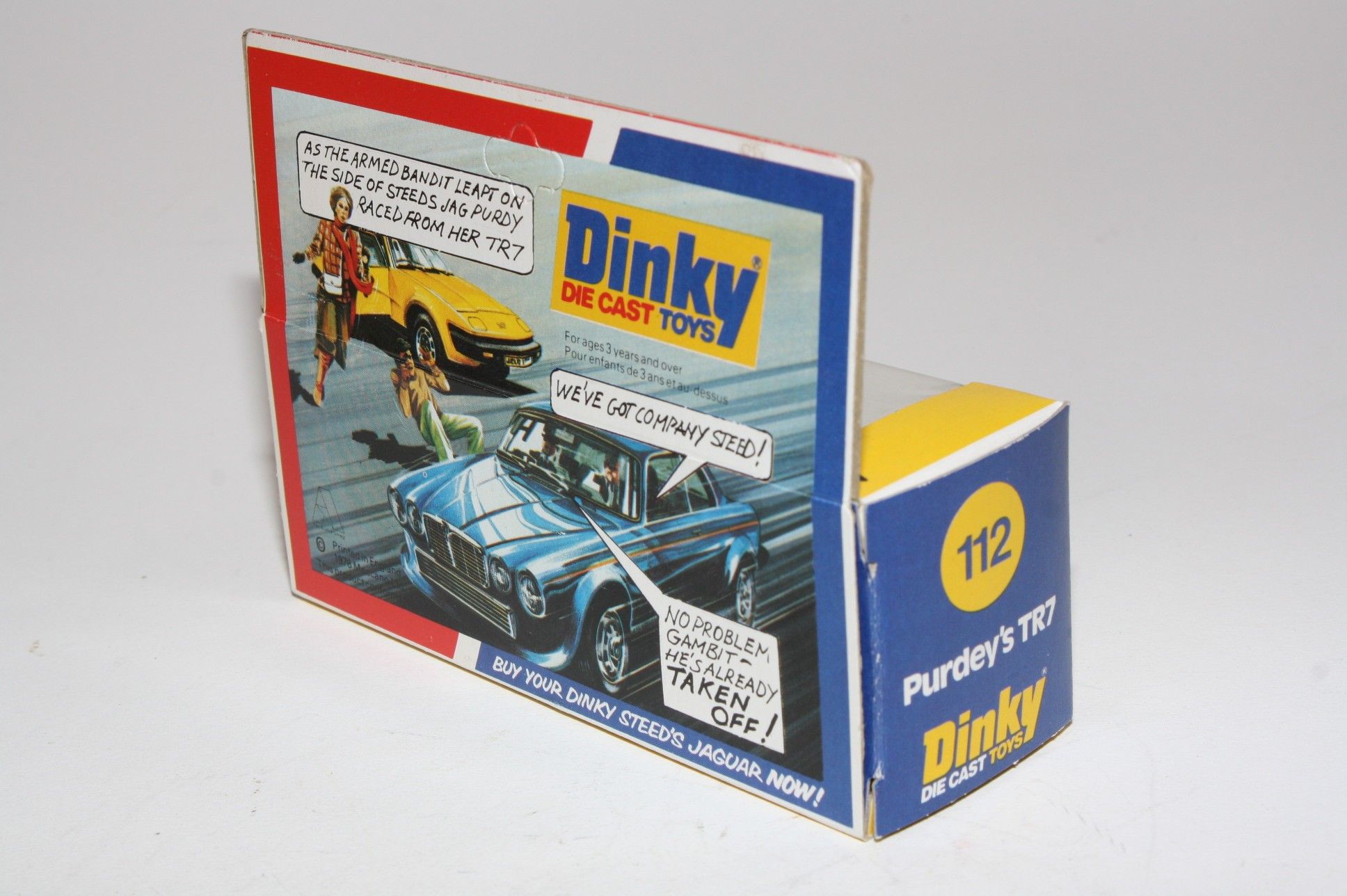 Dinky 112 Purdey's TR7, BOX ONLY | DB Collectables
