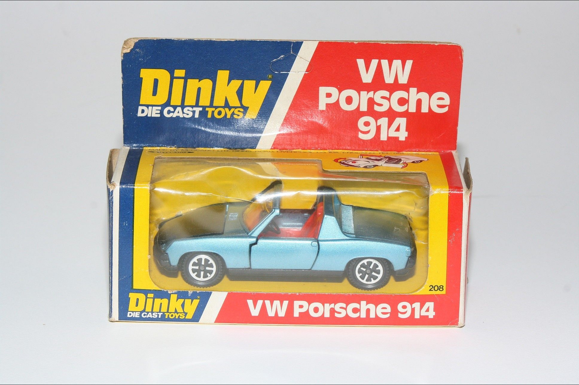 Dinky 208 VW Porsche 914, Mint in Original Box | DB Collectables