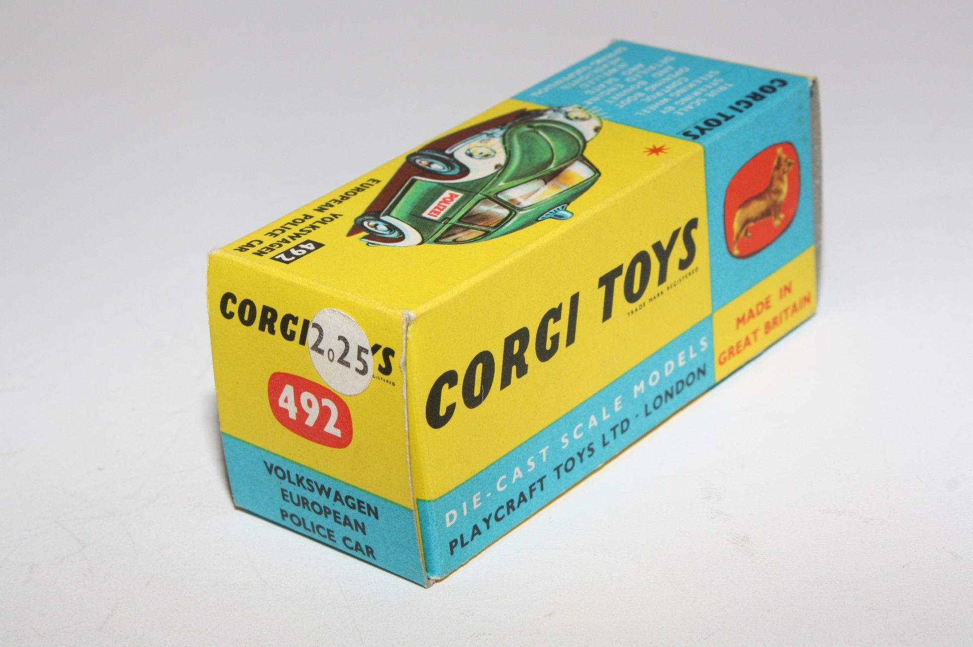 Corgi 492 VW European Police Car, Mint in VNM Original Box | DB ...