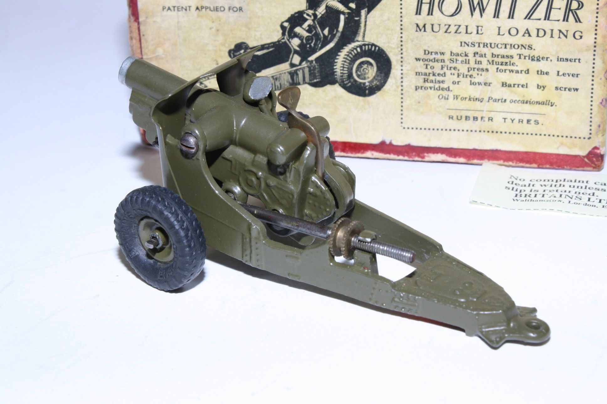 W Britains, 1725 4.5" Howitzer Pre War 1:32, VNM in Original Box | DB ...