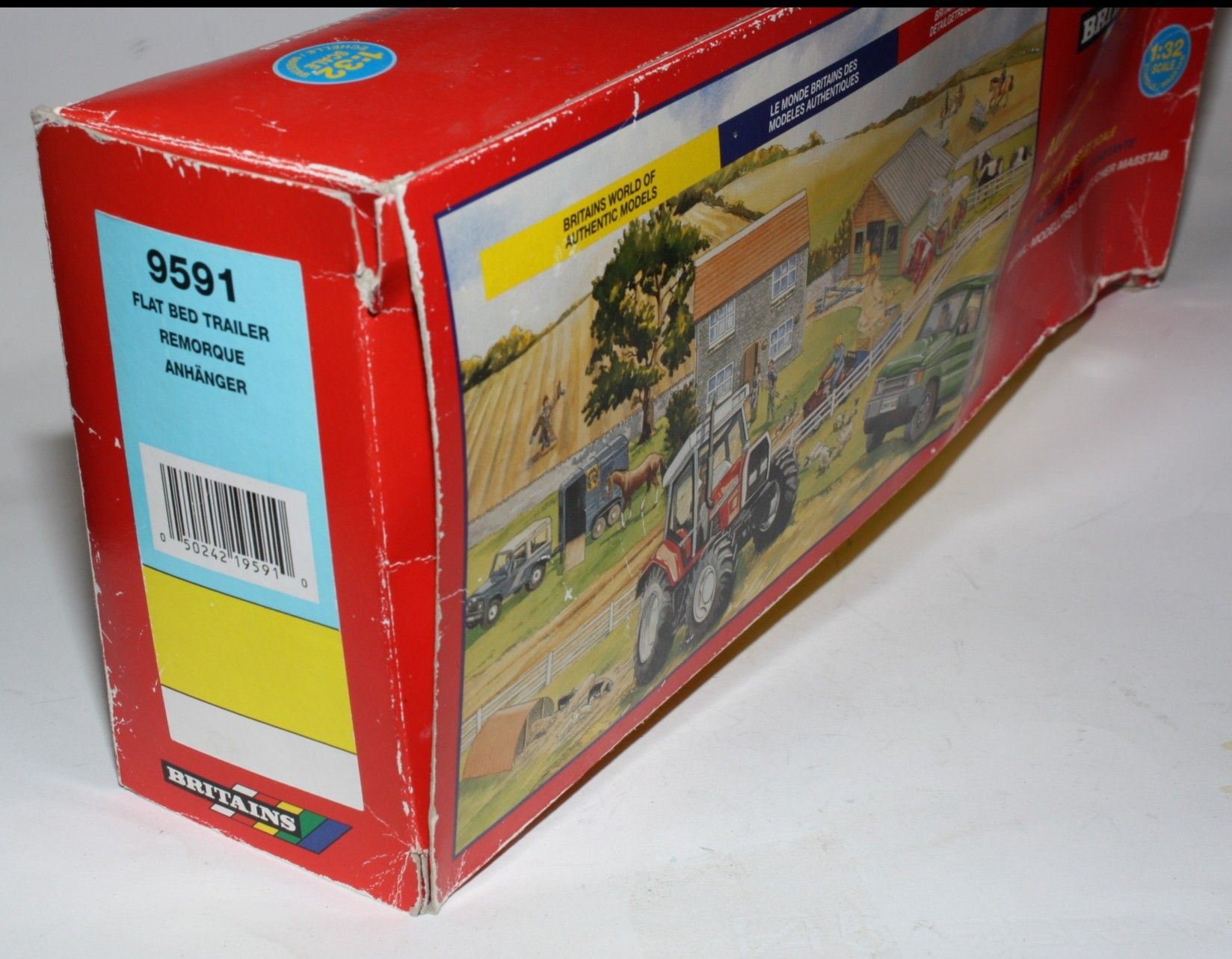 BRITAINS NO. 9591 FLAT BED TRAILER, Mint in Original Box | DB Collectables