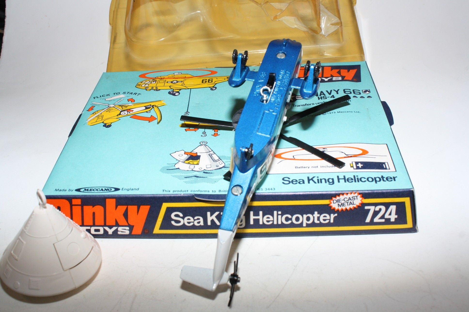Dinky 724 Sea King Helicopter, Excellent Condition in Original Box | DB ...
