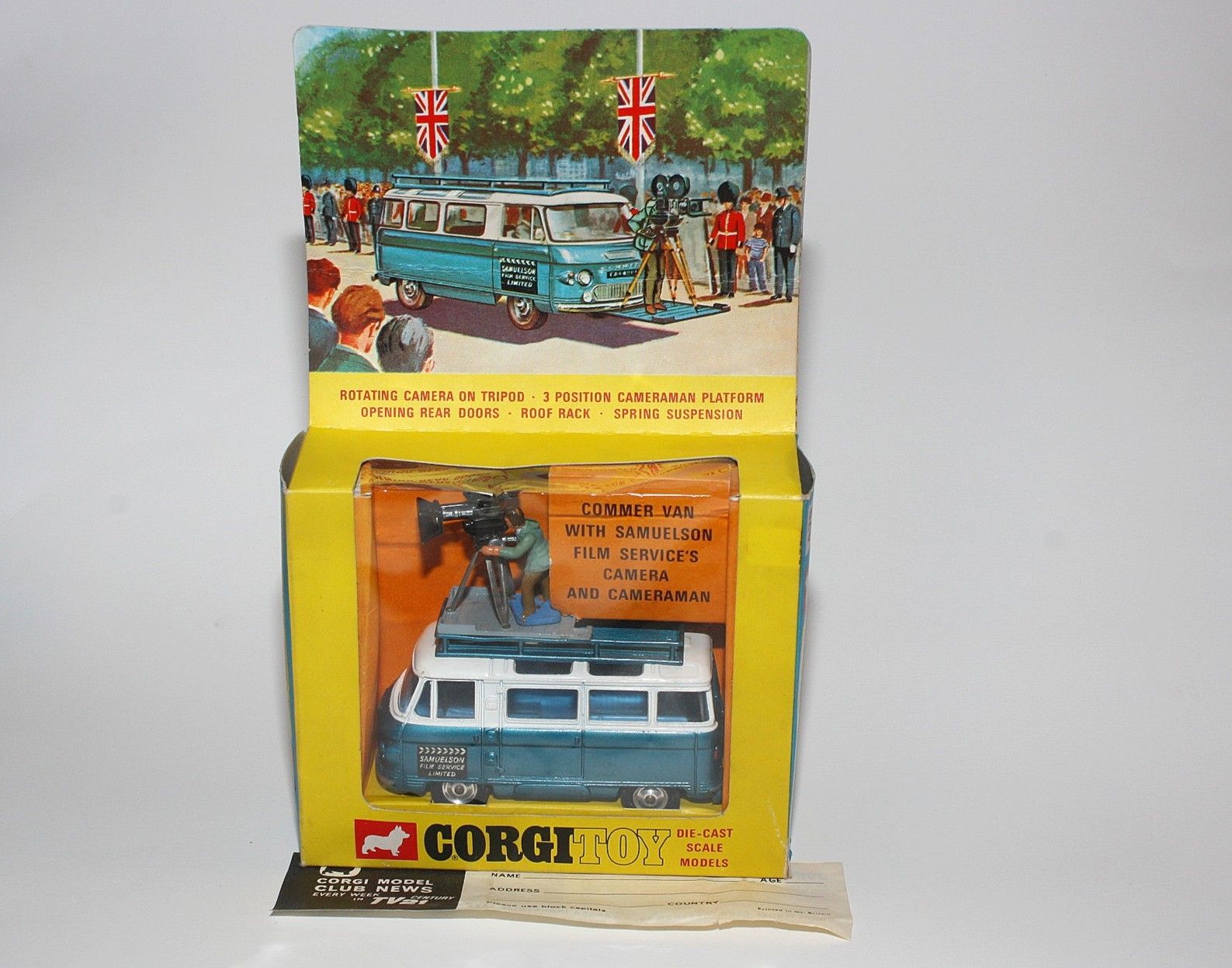 Corgi 479 Commer Samuelson Camera Van, VNM in Original Box | DB ...