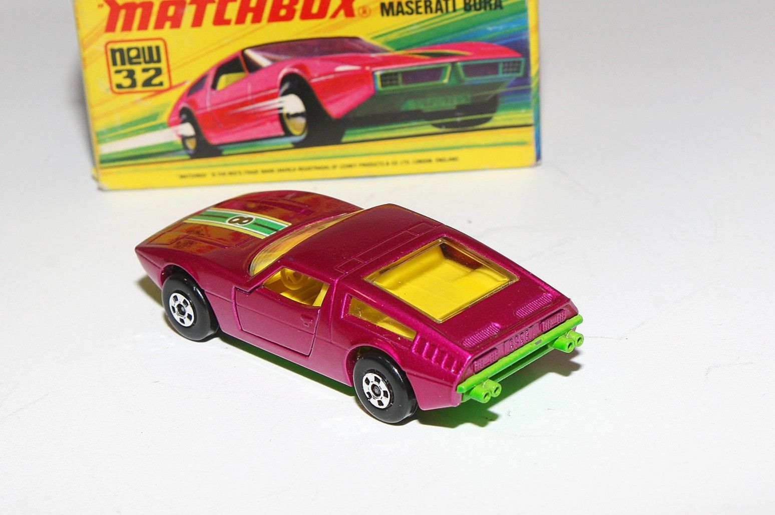 Matchbox 32d Maserati Bora, Mint in Good Original Box | DB Collectables