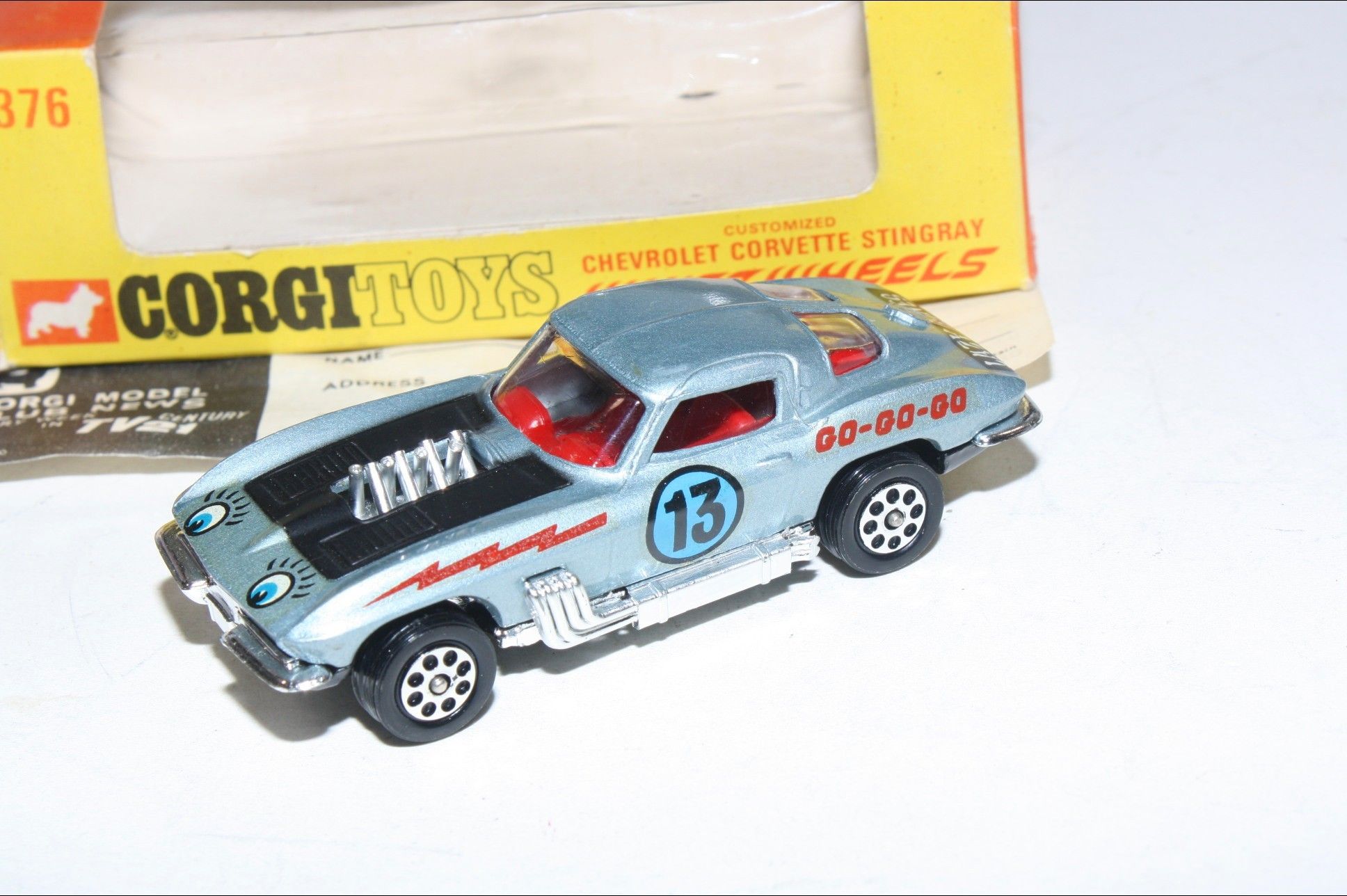 Corgi 376 Customized Chevrolet Corvette Stingray Stock Car, VNM in ...