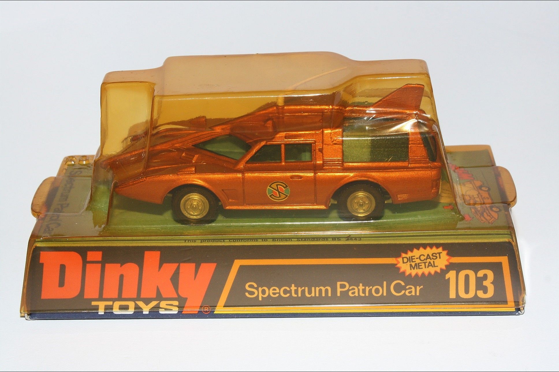 Dinky 103 Spectrum Patrol Car, Mint in Good Bubble, Rare Bronze Variant ...
